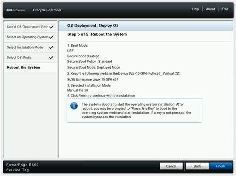 poweredge how to deploy an os using the lifecycle controller lcc