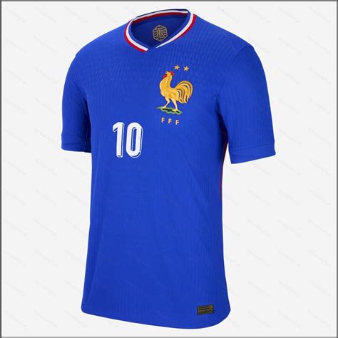 2024 2025 France National Mbappe Authentic Home Jersey Tshirts Short