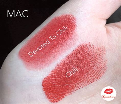 Son Mac 316 Son Mac Devoted To Chili Đỏ Gạch Powder Kiss Lipstick