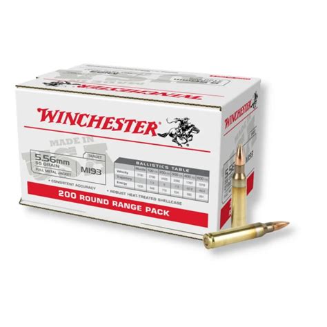 Winchester 5 56mm Lake City M193 55 Gr Full Metal Jacket Peoples