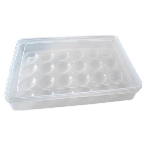 Egg Holder For Refrigerator Deviled Egg Tray Carrier With Lid Fridge