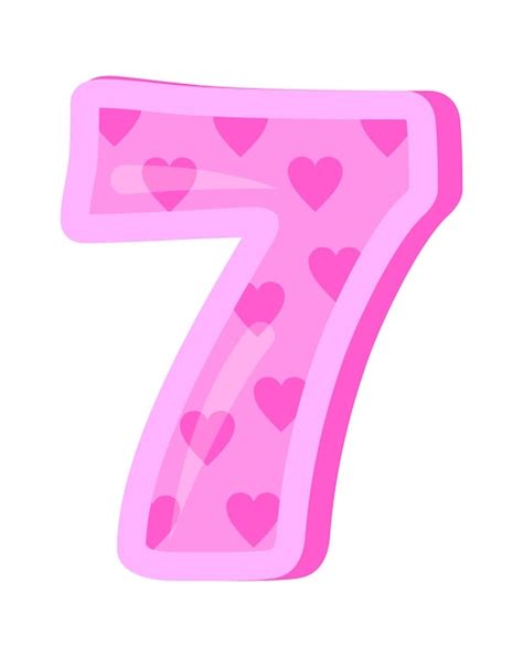 Number 7 Clipart Number 7 Learn To Count Numbers From 1 To 10