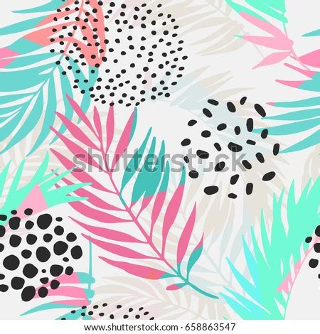 Abstract Summer Geometric Seamless Pattern Triangles Stock Illustration Shutterstock