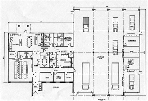 Fire Station Floor Plans With Dimensions At Lynn Deck Blog