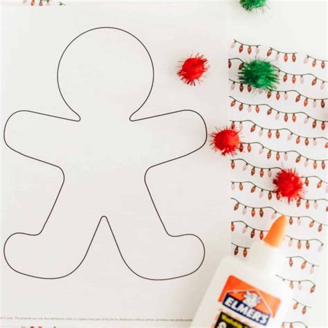Paper Gingerbread Man Cutout