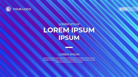 Premium Psd Abstract Tech Blue Poster