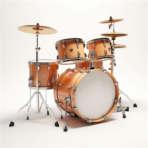 Illustration Classic Drum Set In Creative Light Premium Ai Generated