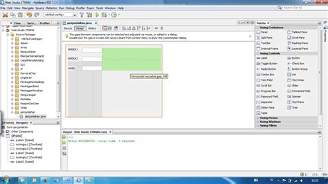 Contoh Program Penjumlahan Java Netbeans ~ Materi Java Pemula