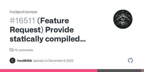 Feature Request Provide Statically Compiled Binaries For Official Releases · Issue 16511