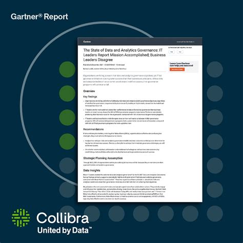 Collibra On Linkedin Gartner® Report On State Of Data And Analytics Governance 2022