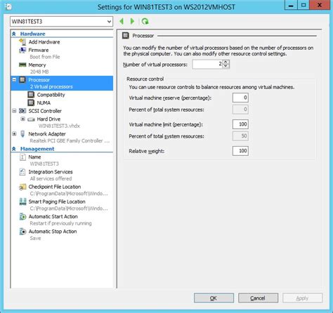 Hyper V Performance Virtual Processor Scheduling Priority