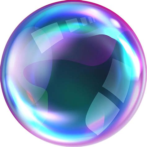 Soap Rainbow Bubbles With Reflections 20236970 Vector Art At Vecteezy