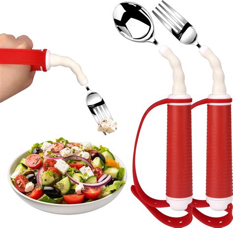 Basesmall 4 Piece Adaptive Utensils Set 42° Angled