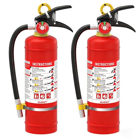 Ougist 5 Lb Abc Dry Powder Fire Extinguisher 2 A 10 B C Rated Multi