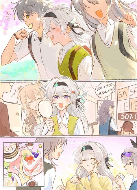 Trailblazer Firefly Stelle March Th Silver Wolf And More Honkai And More Drawn By