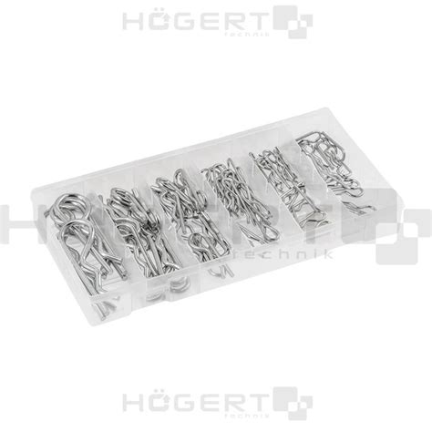 Набор пружинных шплинтов, 150 шт. HOEGERT HT8G516 – фото, отзывы ...