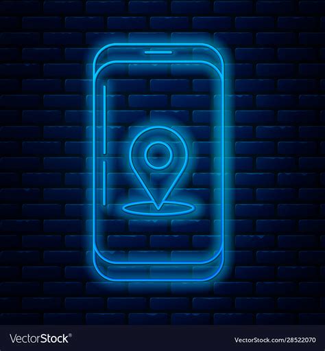 Glowing Neon Line Infographic City Map Royalty Free Vector