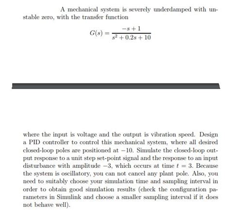 In The Pid Controller Simulations You May Choose To