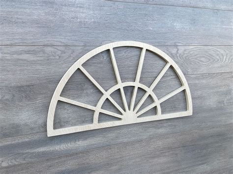 Window Half Moon Frame Window Half Round Wood Window Frame Window Cut