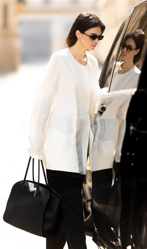 Kendall Jenner In A White Blouse Was Seen Out In Paris 04272025 5 Lacelebsco