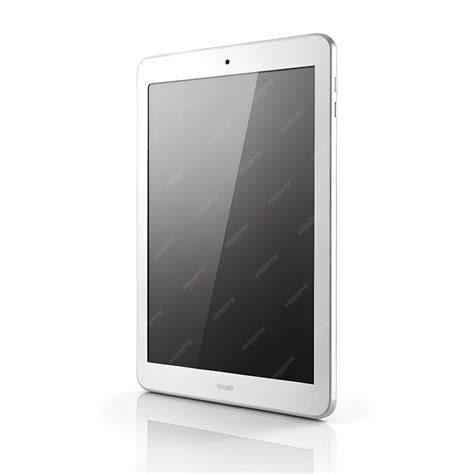 Realistic Vector Illustration Of Black And White Digital Tablet