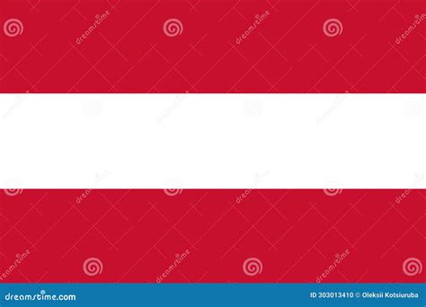 Flag Of Austria Standard Color Standard Size A Rectangular Flag Digital Illustration Vector