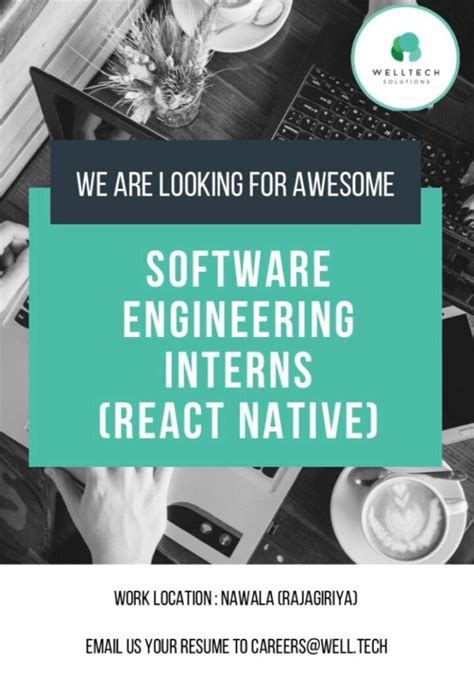 Software Engineer React Native Intern Jobseekerlk