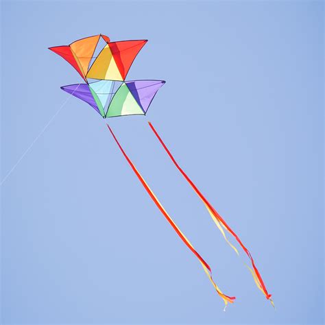 Pacific Tri Kite Large Colorblock Cellular Single Line Kite With Color