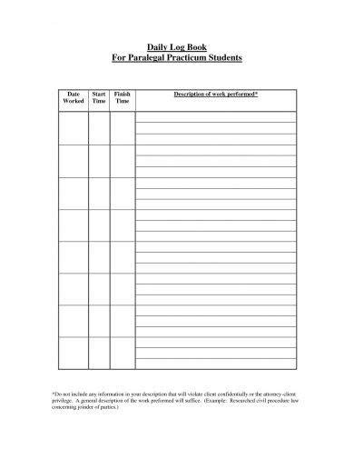 12 Daily Work Log Examples To Download
