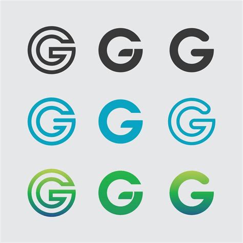 Font G Design With Corporate Letter Logo Set 63586652 Vector Art At