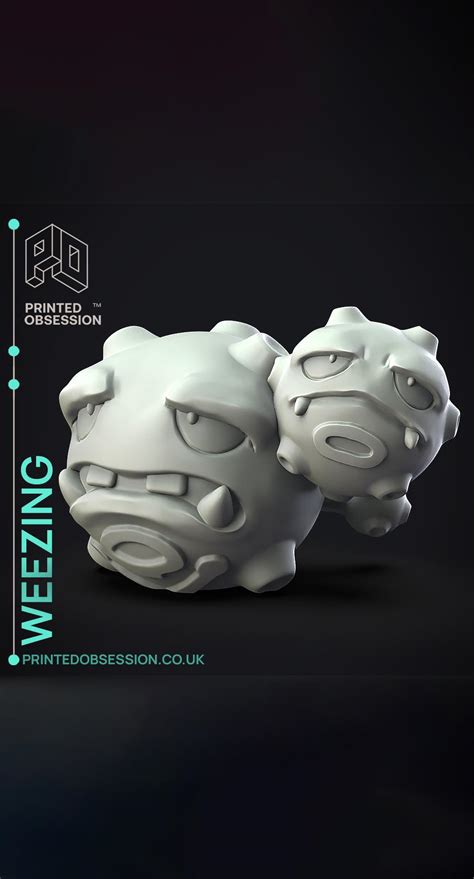 Weezing Pokemon Fan Art 3d Model By Printedobsession On Thangs