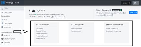 using newui azure app service kudulite github wiki
