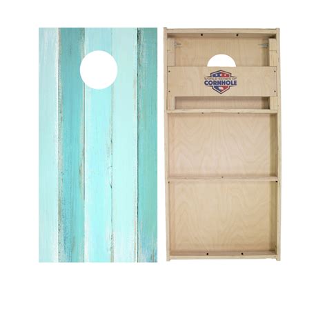 Coastal Wood Plank Cornhole Boards