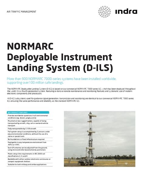 Indra Datasheet Normarc D Ils Pdf