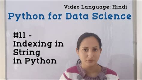 11 Indexing In String Python Tutorial In Hindi Python Tutorial