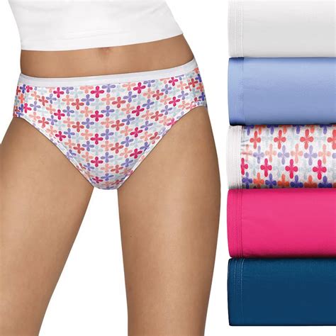 Hanes Ultimate 6 Pk Ultra Soft Cotton Comfort Hi Cut Briefs 43huc6