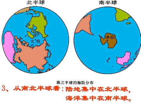 世界南北半球地图 千图网