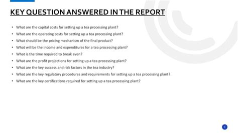 Tea Processing Plant Project Report Pptx Business Accounting