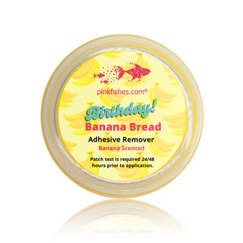 Birthday Banana Bread Adhesive Remover 15g Boxing Day Pinkfishes