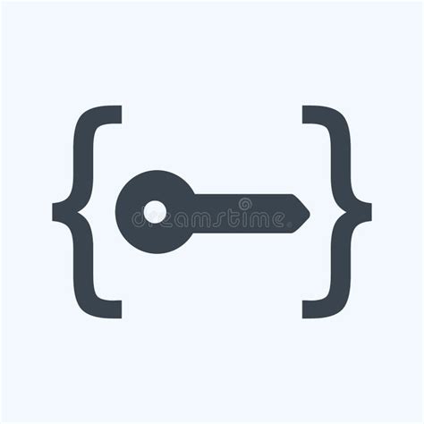 Icon Unlock Code Suitable For Programming Symbol Glyph Style Simple Design Editable Design