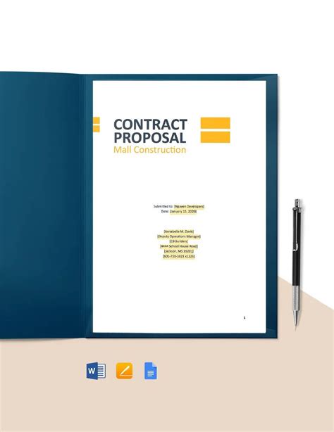 Editable Construction Proposal Templates In Word To Download