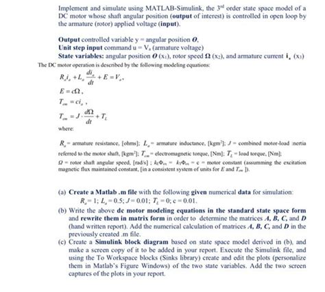 Solved Implement And Simulate Using Matlab Simulink The 3rd Order