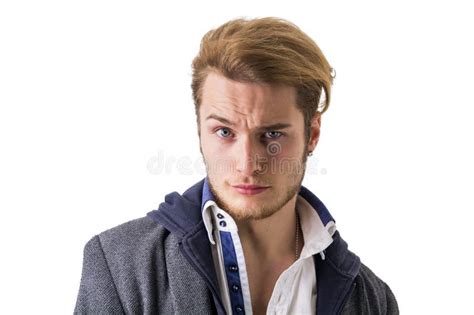 Photo Of A Worried Young Man With An Expression Of Concern On His Face