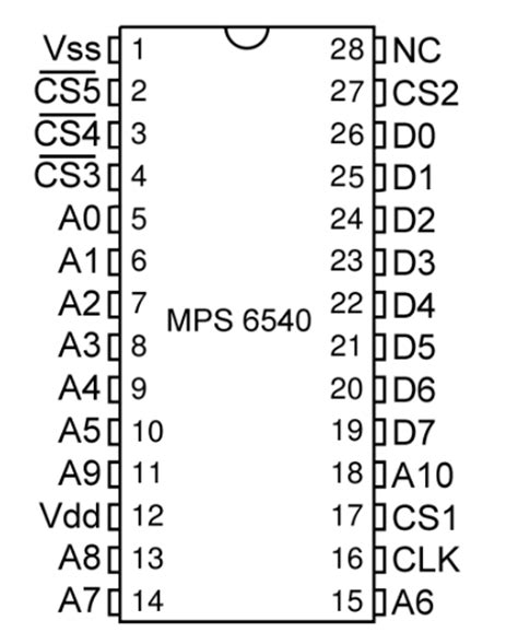 Solved Given The Mps 6540 ﻿rom Chip Please Answer The