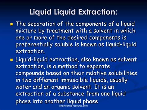 Ppt Liquid Liquid Extraction Powerpoint Presentation Free Download