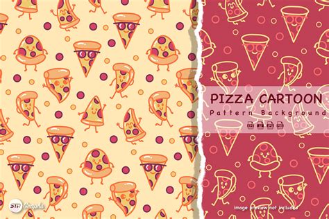 Pizza Pattern Background
