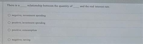 Solved There Is A ﻿relationship Between The Quantity Of