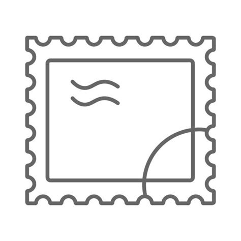 Postage Stamp Outline Illustrations Royalty Free Vector Graphics
