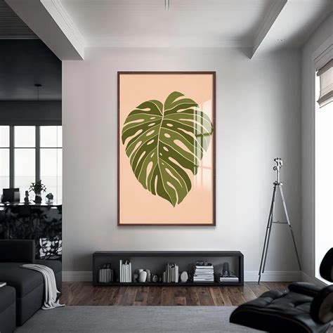 Soft Olive Heartleaf Bohemian Tempered Glass Wall Art Artronauts