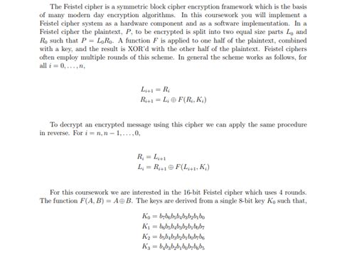 The Feistel Cipher Is A Symmetric Block Cipher